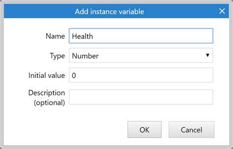 Addedit Instance Variable Dialog Construct 3 Documentation