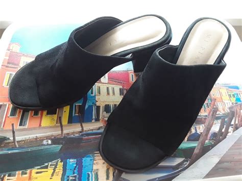 Mi Piaci Suede Open Toed Mules On Designer Wardrobe