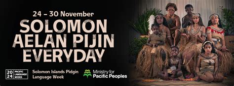 Ministry For Pacific Peoples — Solomon Aelan Pijin Langguis Wik Solomon Islands Pidgin