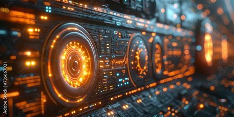 Advanced Cybersecurity Concept Visualized With A Cutting Edge Interface Highlighting The