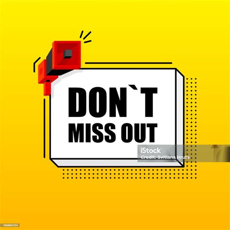 배너 템플릿을 놓치지 마세요 메가폰을 사용한 마케팅 전단지 등분 및 픽셀 스타일 소매 프로모션 및 공지를 위한 템플릿입니다 벡터