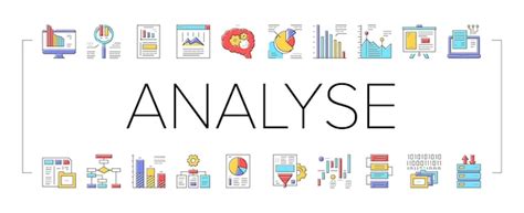 analyser le vecteur des icônes de la collection d infographies