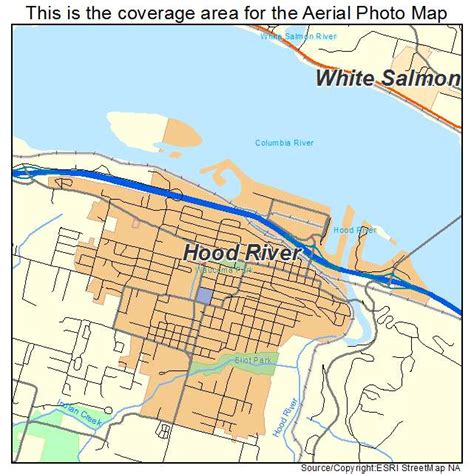 Aerial Photography Map Of Hood River Or Oregon