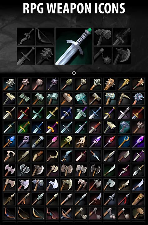 RPG Weapon Icons On Behance