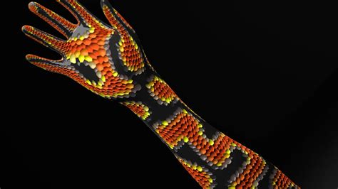 Reaction Diffusion Flippednormals