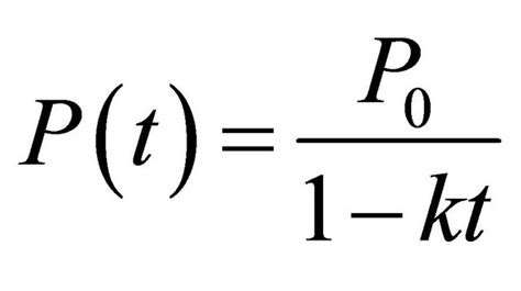 Exponential Population Growth Formula