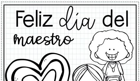 Dibujo Para El Dia Del Maestro Para Colorear Colorea Tus Dibujos