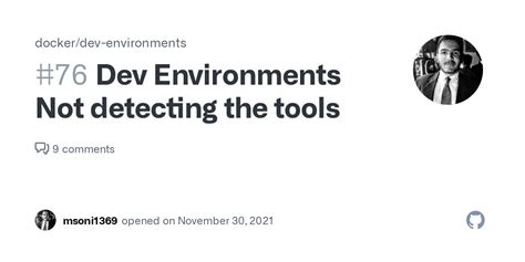 Dev Environments Not Detecting The Tools · Issue 76 · Dockerdev