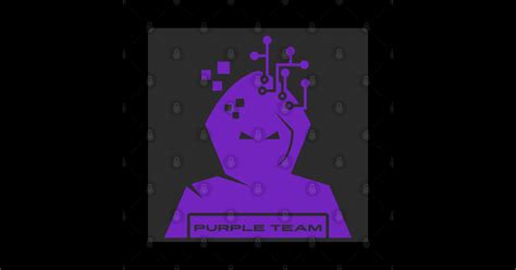 Cyber Security Ctf Gamification Purple Team Badge Cybersecurity Purple Team Tapestry Teepublic