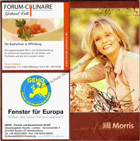 Original Autogramm Jill Morris Autograph Signiert Signed Signee By Morris Jill