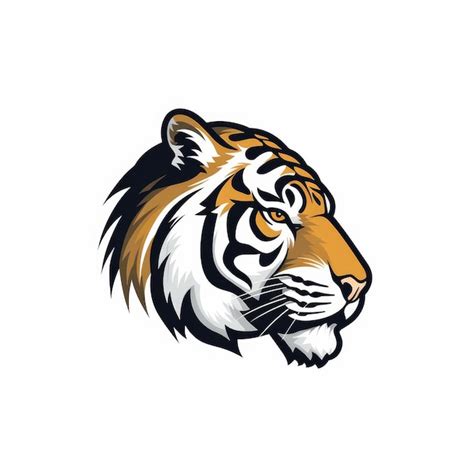 Premium Ai Image Minimalistic Tiger Logo In 2d Vector Icon Style
