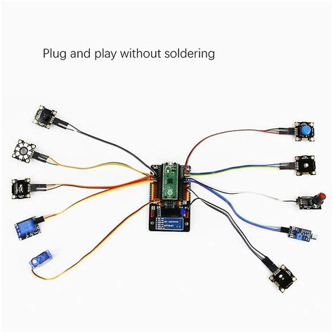 For Pico Gpio Sensor Expansion Board Multiple Functional Interfaces Pi
