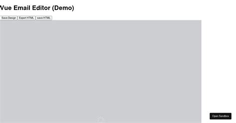 Vue Email Editor Forked Codesandbox
