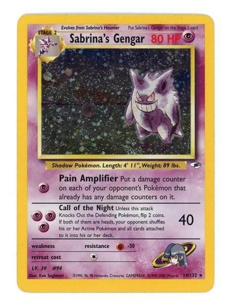 Pokemon Trading Card Game Gym Heroes Single Card Holo Rare Sabrinas