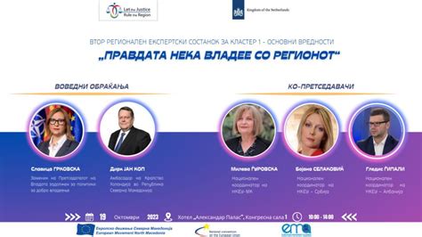 📣 Ви ги претставуваме панелистите на втората регионална експертска конференција во рамките на