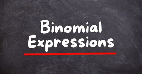 20 Binomial Expressions You Need To Know Prop English