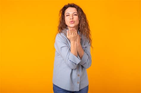 Premium Photo Close Up Portrait Of Lovely Cute Funny Lady Making Winks Having Holidays Dressed