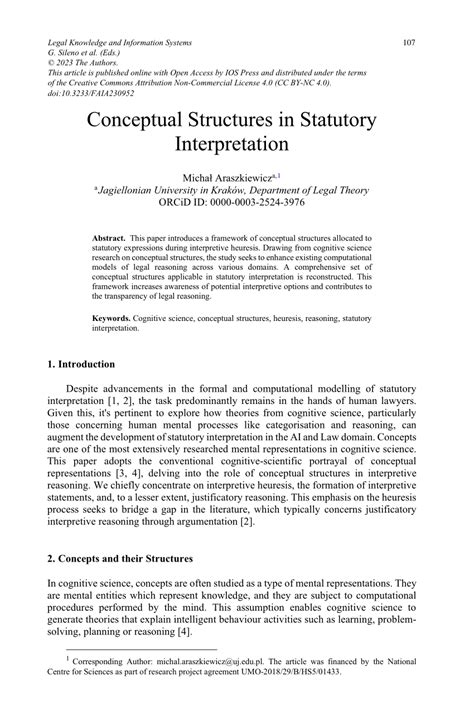 Pdf Conceptual Structures In Statutory Interpretation