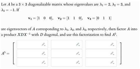 Solved By An Expert Let A Be A 3 Times 3 ﻿diagonalizable Matrix Whose