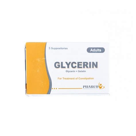 Glycerin Adult 5 Supp Pharco توصيل