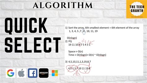 Find The K Th Smallestlargest Element Quick Select Algorithm