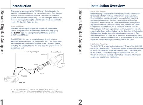 Terk Technologies Xmdpio110 Users Manual T4 0088 Piodigadapter Om Qxp