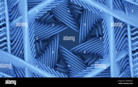 Fractal Spiral Design Blue Art Background Symmetry Star Hexagon Geometric Element 3d