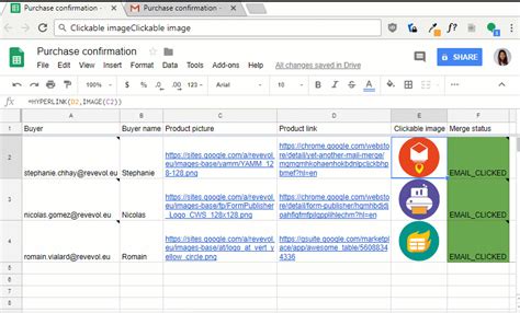 Add A Clickable Image Button With A Specific Link For Each Recipient Documentation Yet