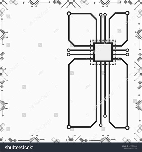 Vector D Concept Cpu Seamless Vector Stock Vector Royalty Free Shutterstock