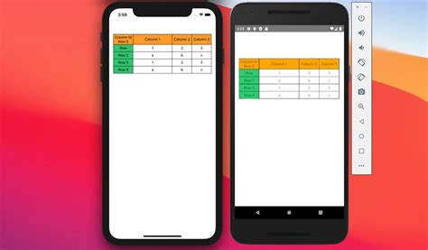 how to implement tables in react native kindacode