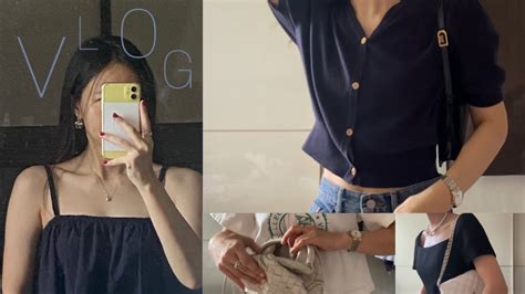 Vlog 데일리룩 브이로그 ️직장인 출근룩 ️하객룩액쉐서리고르기~~그리고 깨알 언박싱함께해요 ️렉토모네보테가베네타만두백샤넬woc에스실브라이드앤유얼바닉30
