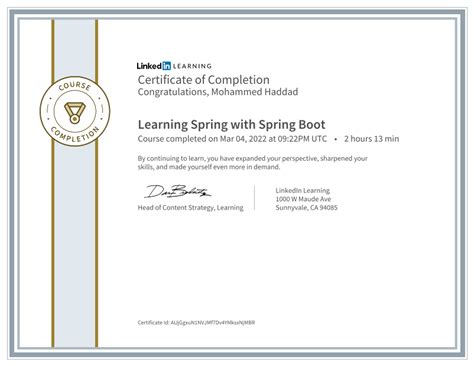 Mohammed Haddad On Linkedin Certificate Of Completion