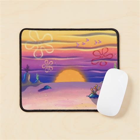 Spongebob Sunset Background Art Board Print For Sale By Sabahnaveed