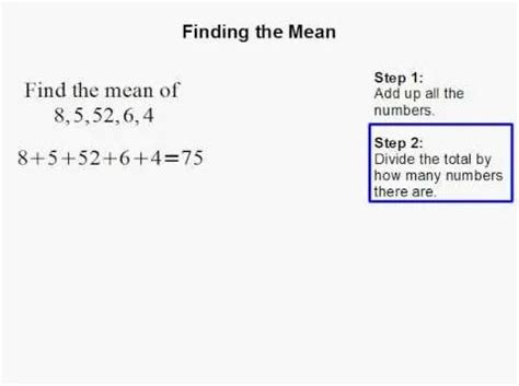 How To Find The Mean Of A Set Of Numbers Math WonderHowTo