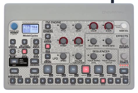 Pattern Sequencer No Piano Keys Overlay For Elektron Model Cycles