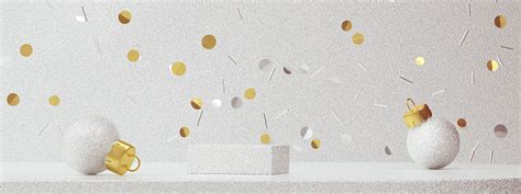 화이트 크리스마스 연단 골드 색종이와 축제 제품 프리젠 테이션 크리스마스 공 휴일 개체 배치 장식 3d 렌더링 강단에 대한 스톡 사진 및 기타 이미지 Istock