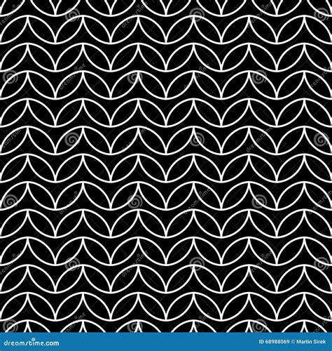 Vector Modern Seamless Geometry Pattern Chevron Black And White Abstract Stock Vector