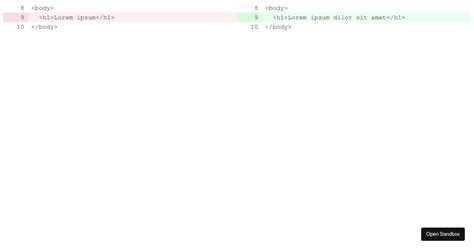 React Diff View Binary Codesandbox