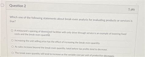 solved question 21 ﻿ptswhich one of the following statements