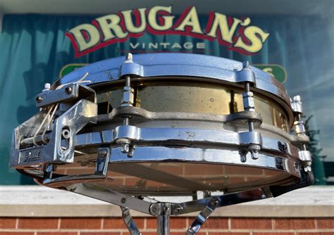 Pearl 35x14 Free Floating Brass Shell Piccolo Snare Drum 1st Gen