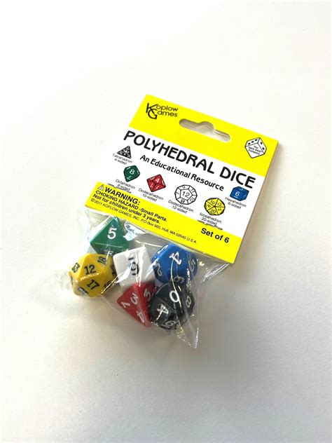 Polyhedral Number Dice Pk6 Autopress Education