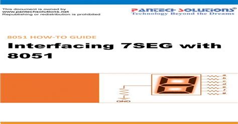 Pdf Seven Segment Display Interfacing With 8051 Primer Dokumen Tips