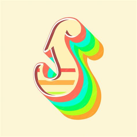 Premium Vector Vintage Style 3d Illustration Of Small Letter S