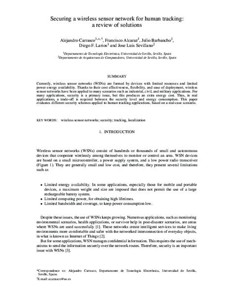 pdf energy efficient security in wsns for tracking