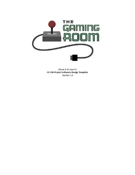 Cs 230 Project 2 Software Design Template Overview And Evaluation Guide