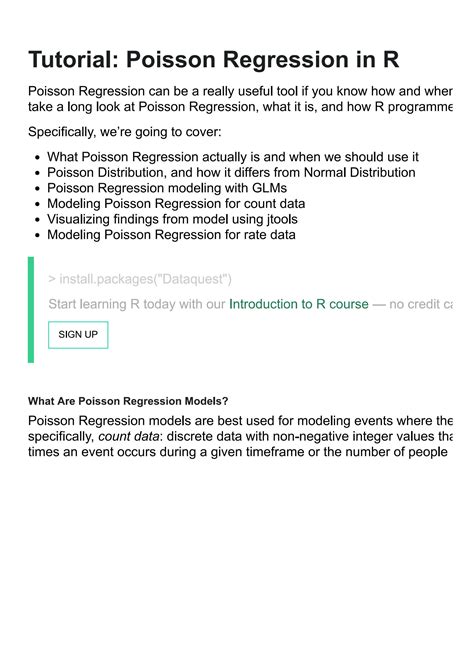 SOLUTION Poisson Model Studypool