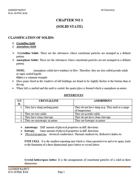 Solid State Pdf Magnetism Crystal Structure