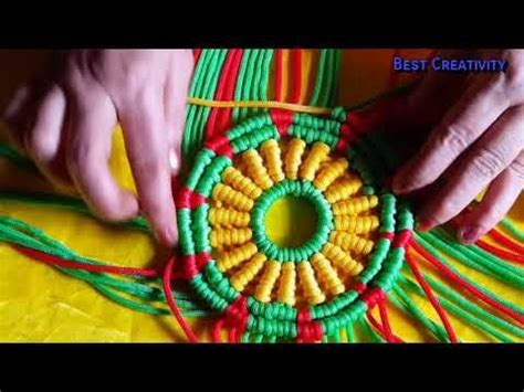 Easy Macrame Table Mat Making Tutorial Macrame Thali Cover Macrame Patterns Tutorials