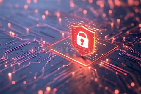 A Digital Firewall Icon Symbolizes Cybersecurity And Protection Stock Image Image Of