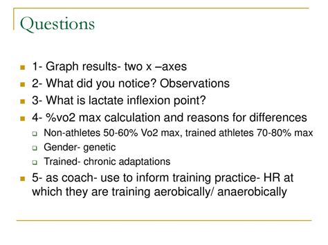 preparatory lecture vo2 max and lip testing ppt download
